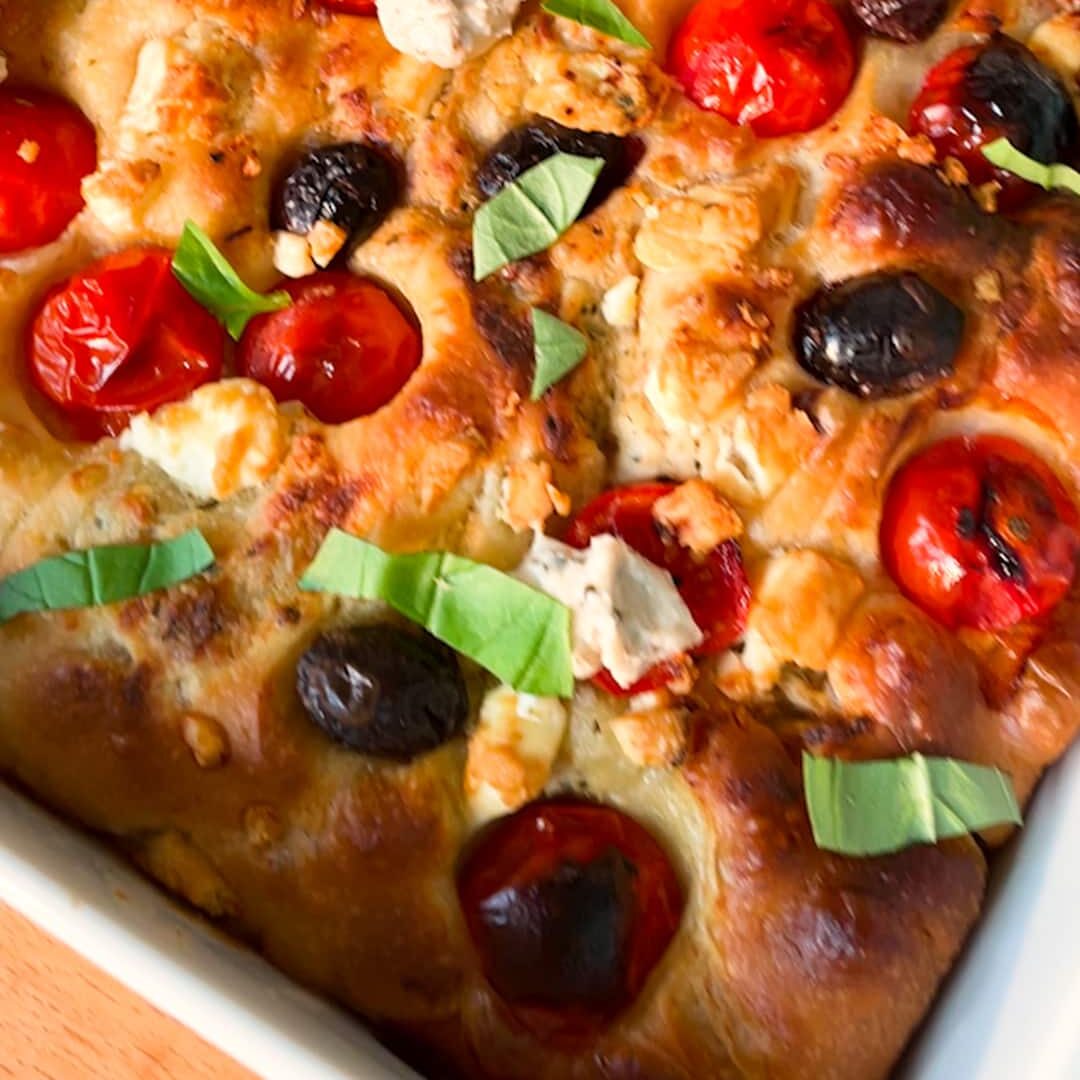 Focaccia au Tartinable Thon MSC Feta, Huile d'Olive et Basilic - Cap Océan